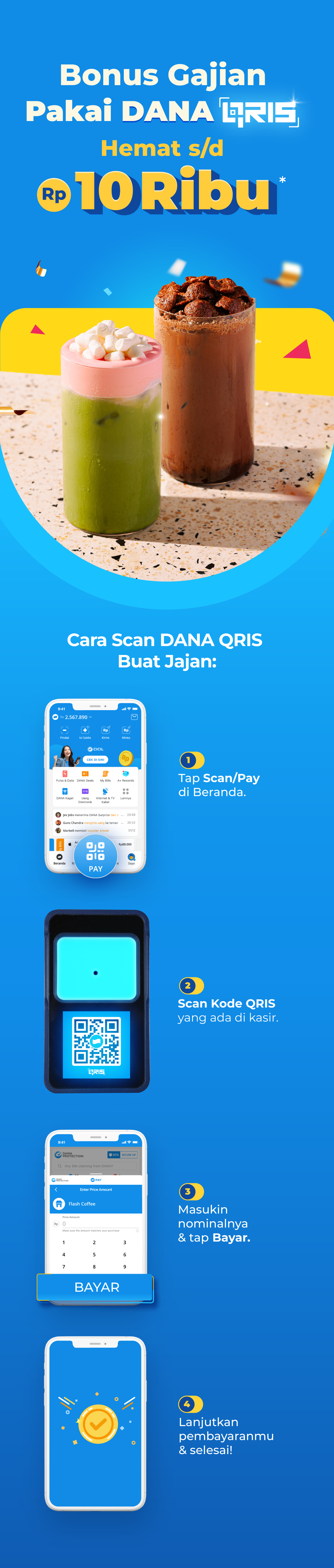 Flash Coffee - Cashback 10k pakai DANA